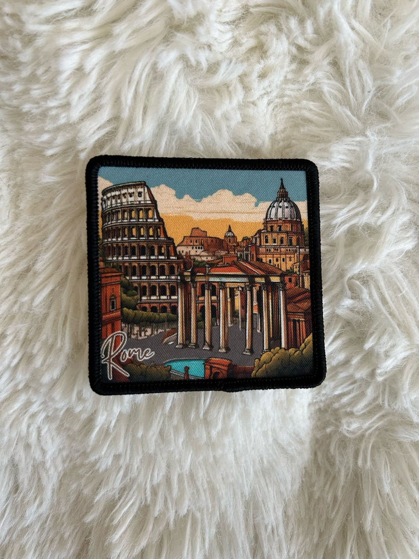 Rome Travel Patch | Iron-on Souvenir for Backpacks and Apparel ...